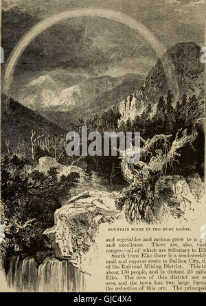 This illustrated guide details transcontinental railroad routes from ...