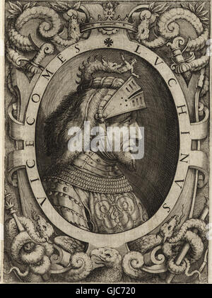 This 1645 Italian work focuses on the lives of the twelve Visconti ...