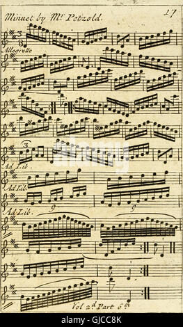 This 1763 pocket guide is a music collection for the German flute ...