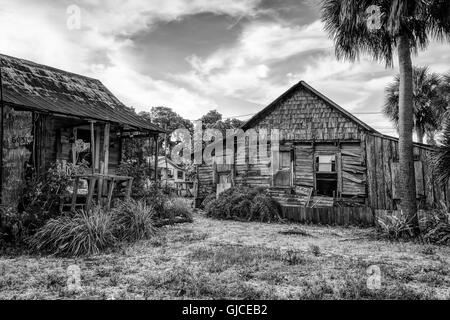 USA, Florida, Cedar Key. Old African-American school, home of Lizzie ...