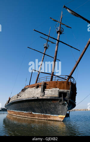 The rusting remains of the steel-hulled ship La Grande Hermine (The Big ...
