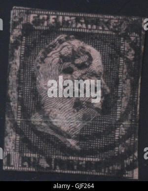 The 02-2 stamp from Preussen (Prussia) features a design characteristic ...