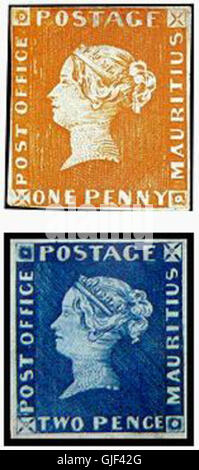 Mauritius Post Office Stamps Stock Photo - Alamy