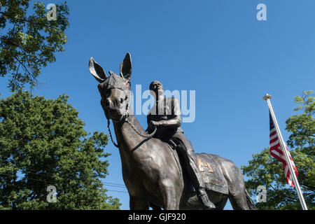 West Point NY Hannibal mule mascot sculpture Stock Photo - Alamy