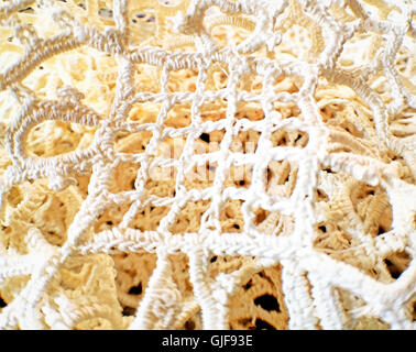 Vintage Handcrafted Lace Stock Photo - Alamy