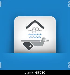 Hotel icon. Swimming Pool Stock Vector Image & Art - Alamy
