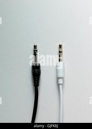 Mini microphone with jack plug and cable Stock Photo - Alamy