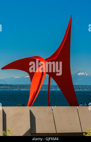 USA, Washington, Seattle, "Eagle" Sculpture by Alexander Calder (1971 ...