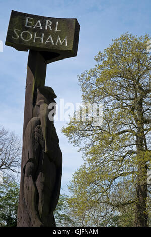 Earl Soham sign Suffolk UK Stock Photo - Alamy