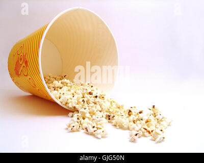 Empty popcorn bucket Stock Photo - Alamy