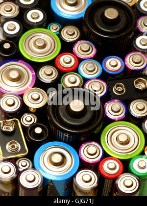 battery, positive pole, minus, batteries, positive poles Stock Photo ...