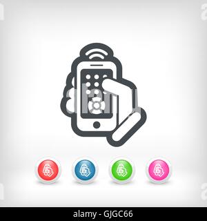 Smartphone remote control icon Stock Vector Image & Art - Alamy