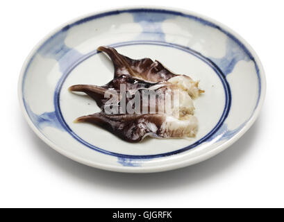 torigai, japanese cockle isolated on white background Stock Photo - Alamy