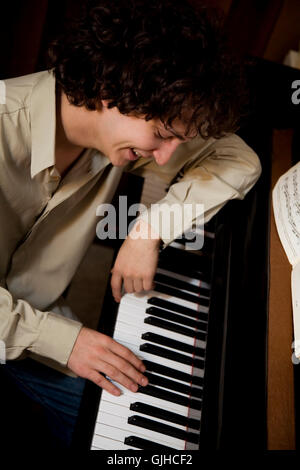 laughing, musician, piano playing, laugh, smiling, musicians, piano ...