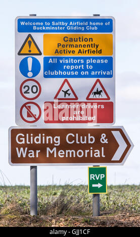 Airfield warning sign Stock Photo: 89294849 - Alamy