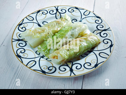 Stuffed Cabbage Rolls Middle Eastern Style - Mahshi Malfouf Stock Photo ...