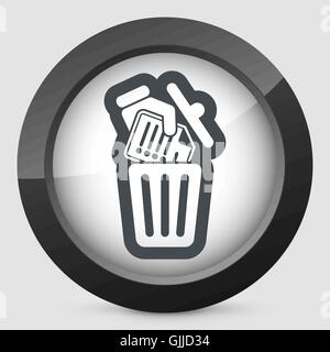 Deleting a document Stock Vector Image & Art - Alamy