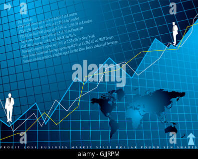 dollar dollars chart Stock Photo - Alamy