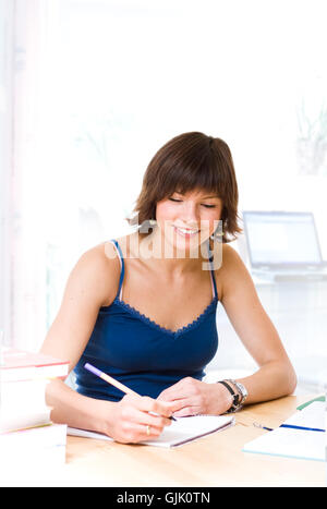 woman, study, write, wrote, writing, writes, tree, park, modern ...