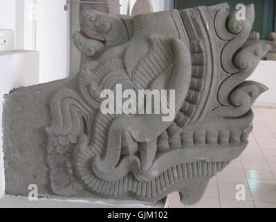 The 'Head of a Makara' is a 13th-14th century sculpture housed in the ...