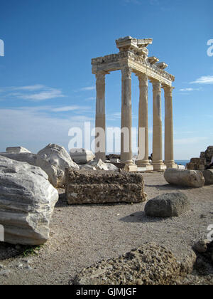temple, antiquity, temple, columns, antiquity, firmament, sky, clouds ...