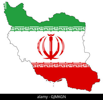 Flag of Iran, green white red Flag of the Islamic Republic of Iran ...
