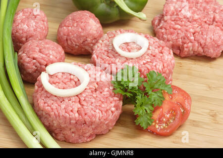 mincemeat rissoles pork Stock Photo - Alamy