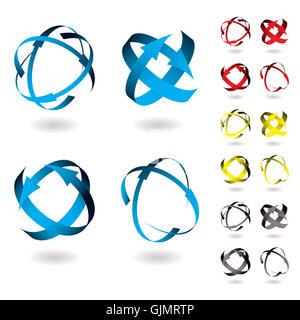 is a symbol in the form of abstract, abstract circle or circle Stock ...