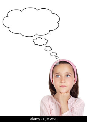 thinking adorable girl girls woman humans human beings people folk ...