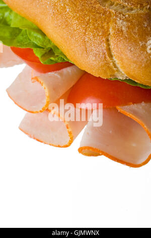 roll kaiser sandwich ham page sheet salad sausage food aliment bread ...