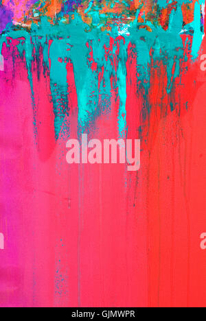 art modern modernity painting abstract turquoise red pink art modern ...