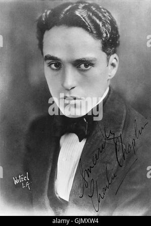 Portrait of Charlie Chaplin, by Witzel Studios, LA, c 1912-1913 Stock ...