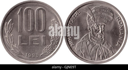 This 100 lei coin from Romania, minted in 1944, is a historical piece ...