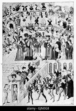 This illustration from *Complete Guide to Heraldry* displays a detailed ...