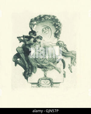 *Ex libris* designed by Franz von Bayros for Georg Schneider is an ...