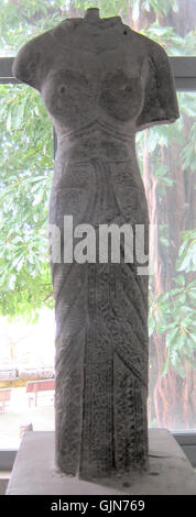 The goddess Uma, museum of Cham sculpture , Da Nang, Vietnam Stock ...