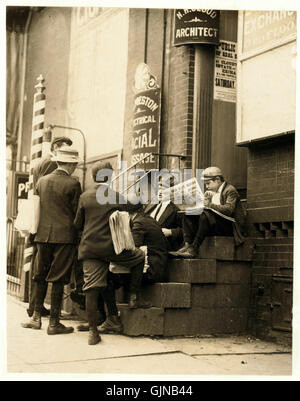 A 1910 photograph by Lewis Hine capturing child labor at the Obear ...