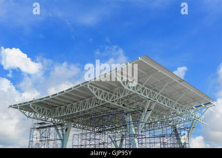 closeup structure of toll collection under construction Stock Photo - Alamy