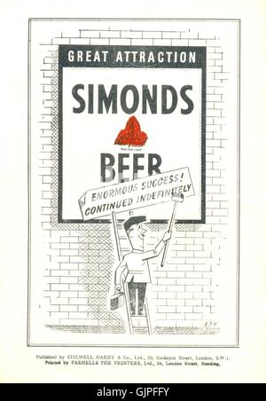 Advertisement for Simonds Beer on back of Palace Theatre, Reading ...