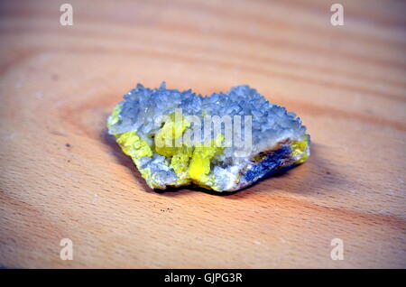 pure sulphur or sulfur ore sample, often called brimstone Stock Photo ...