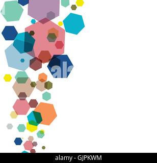 green vector abstract background. hexagon illustration for advertising ...