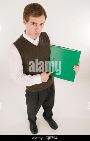official with files Stock Photo - Alamy