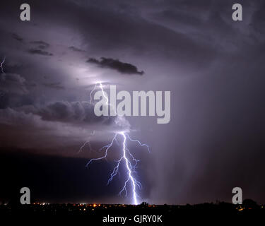 electric lightning sheet lightning Stock Photo - Alamy