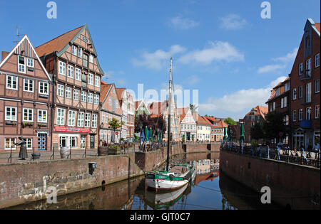 Old port in Stade Stock Photo - Alamy