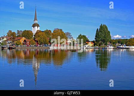 Mariefred Church, Mariefred (Sweden Stock Photo - Alamy