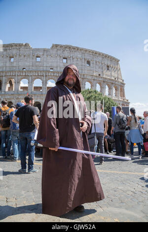 Star Wars Day 2016 at the Colosseum in Rome Featuring: Atmosphere Where ...