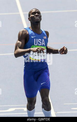 Kerron Clement (USA) during the Final 400 m Hurdles Men's of the IAAF ...