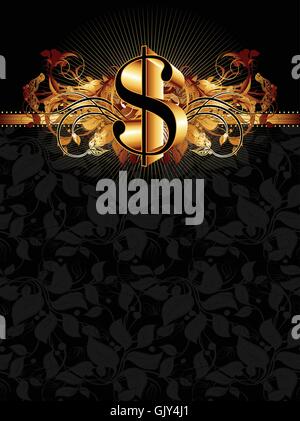 ornate frame with dollar symbol Stock Vector Image & Art - Alamy