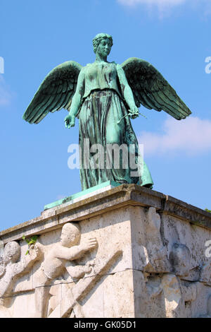 woman, statue, denmark, angel, angels, pedestal, plinth, copenhagen ...