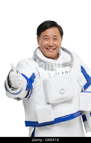 Studio shot male astronauts Stock Photo - Alamy